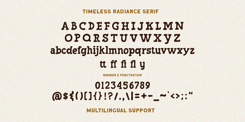 Timeless Radiance Font