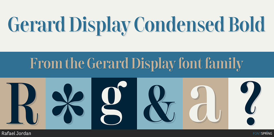 Gerard Display Condensed Bold Font