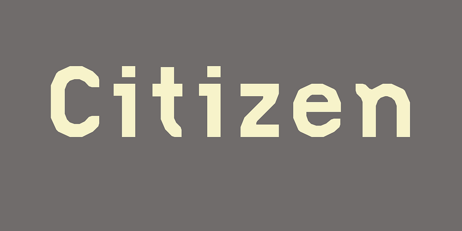 Citizen Font