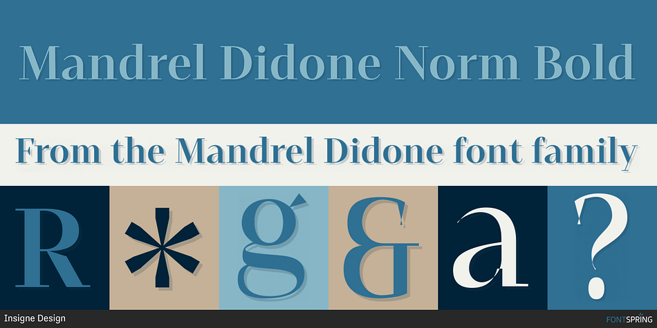 Mandrel Didone Norm Bold Font