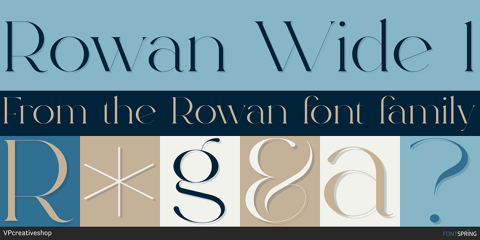 Rowan Wide 1 Font