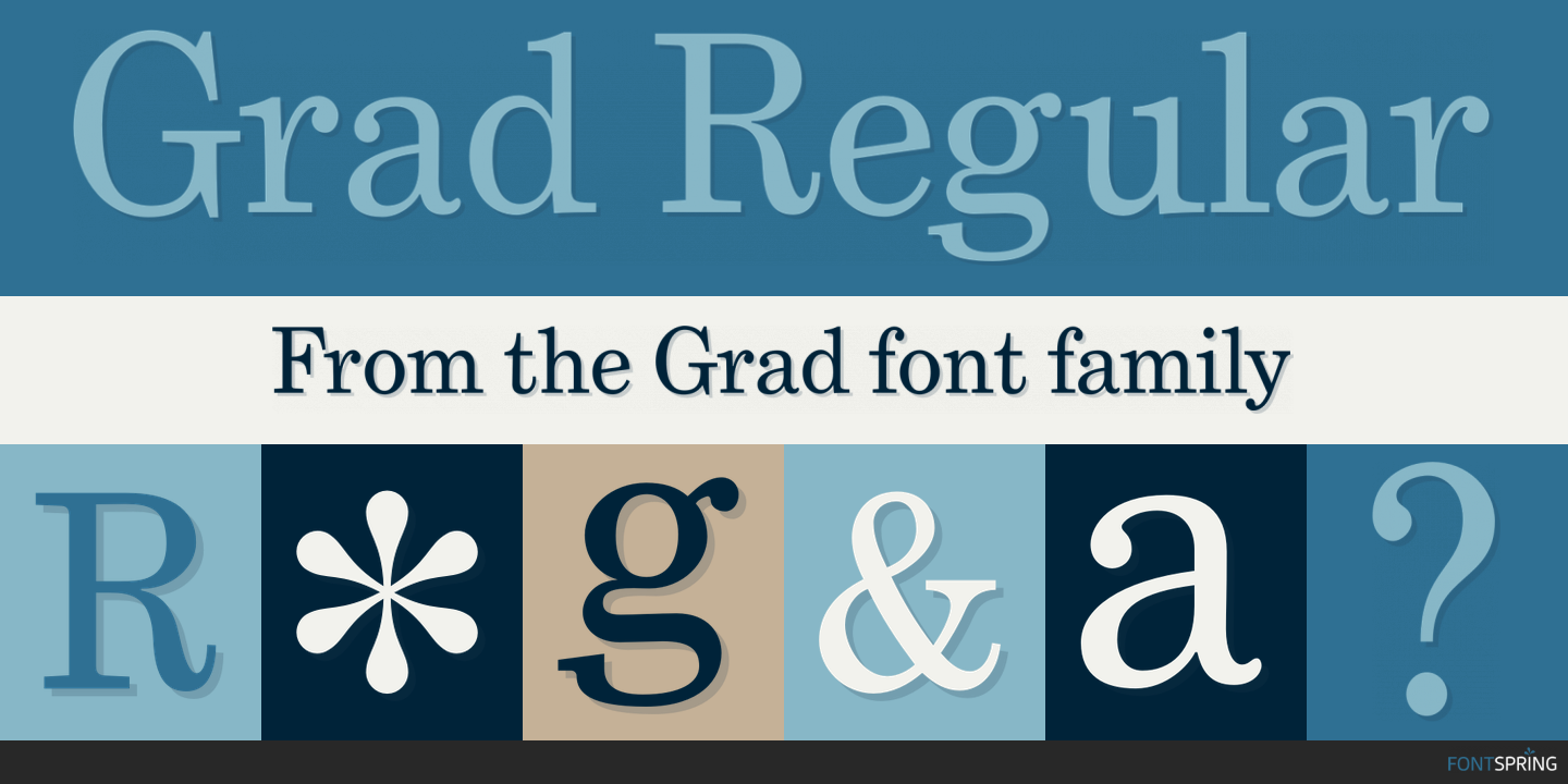 Fonts similar to Grad