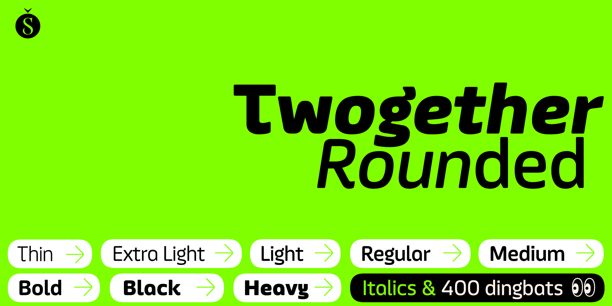 Twogether Rounded Font
