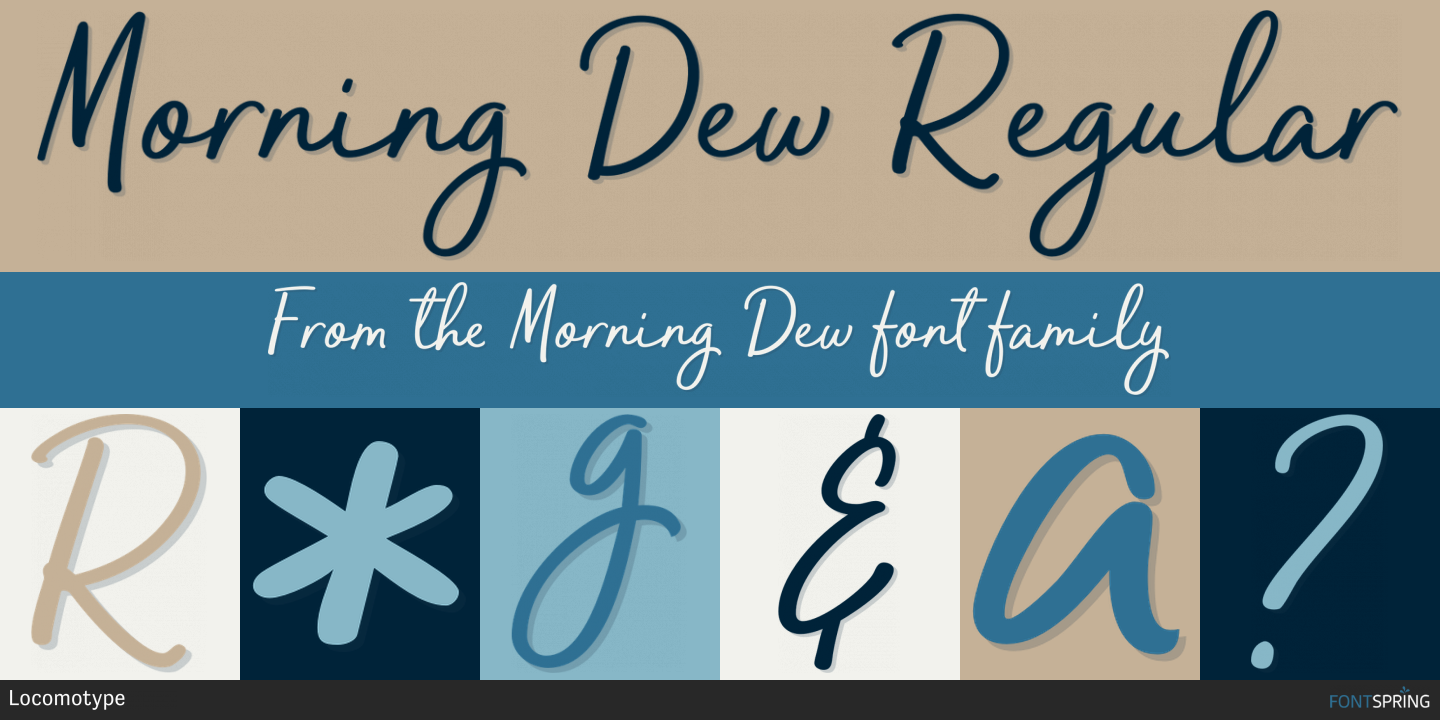Fonts similar to Morning Dew