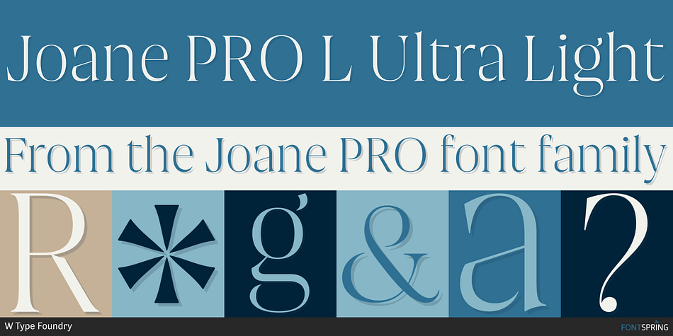 Joane PRO L Ultra Light Font