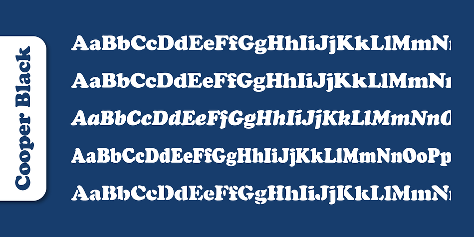 Cooper Black Pro Font