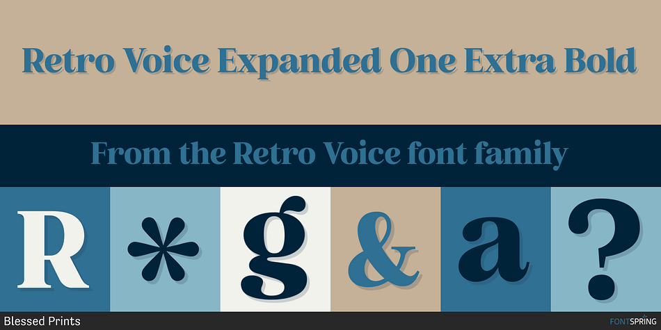Retro Voice Expanded One Extra Bold Font