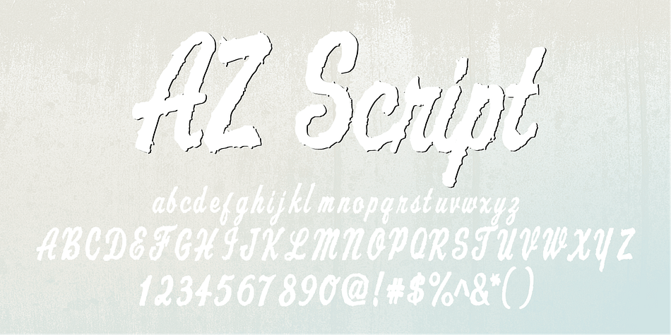 AZ Script Font