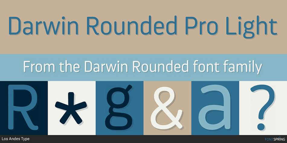 Darwin Rounded Pro Light Font