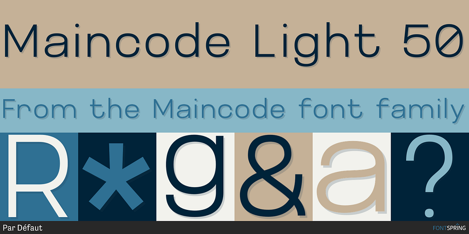 Maincode Light 50 Font