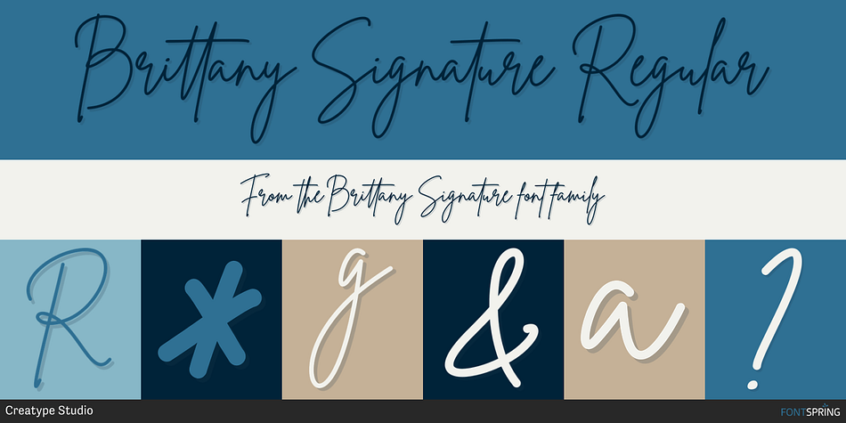 Brittany Signature Regular Font