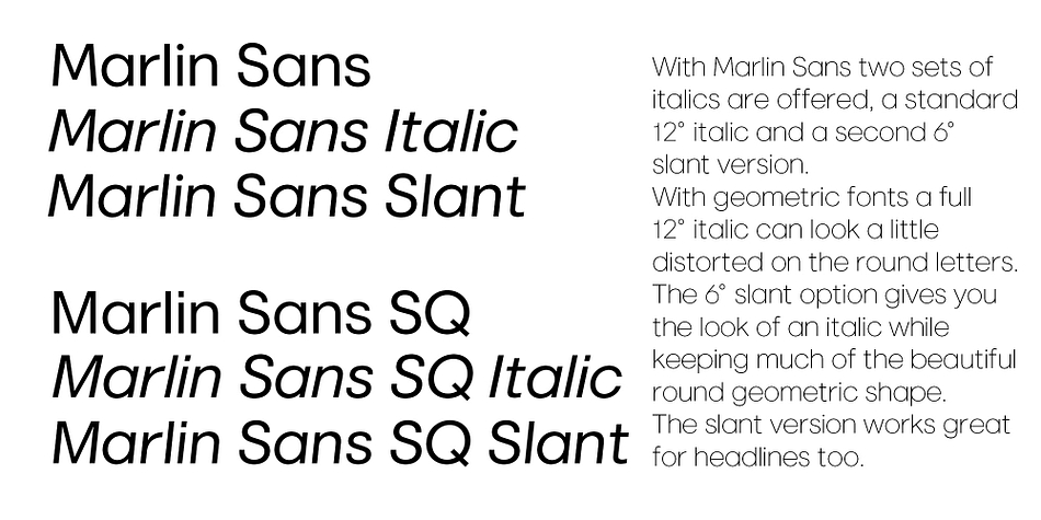 Marlin Sans Font