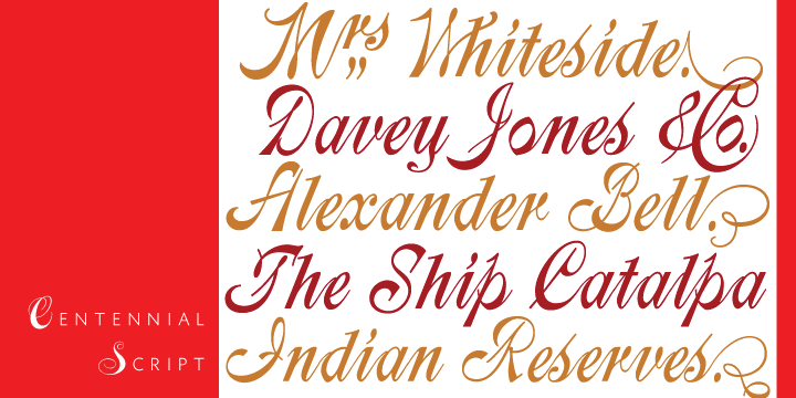Centennial Script Pro Font