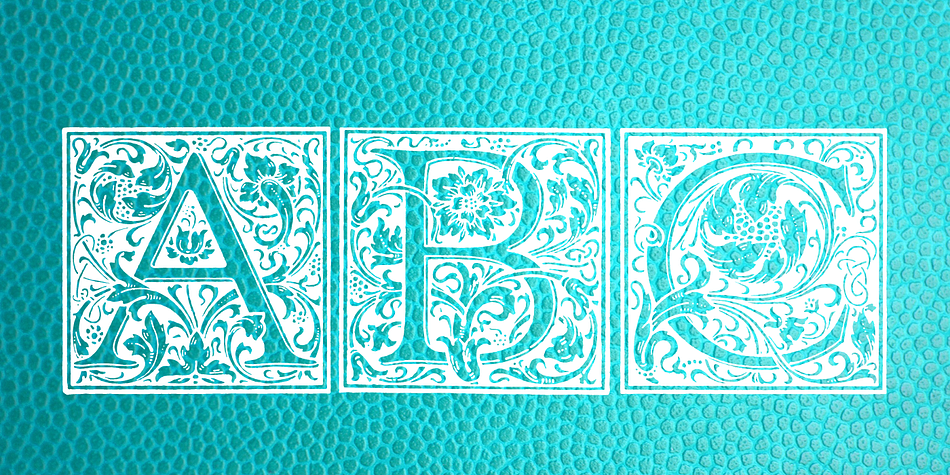 Cloister Initials, GT Font