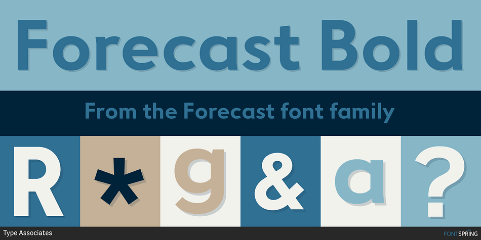 Forecast Bold Font
