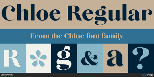 Fonts similar to Chloe