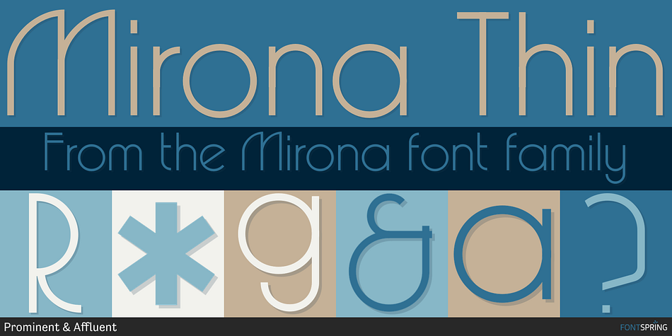 Mirona Thin Font