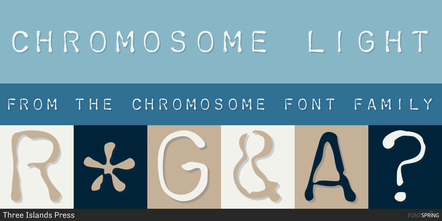 Fonts similar to Chromosome