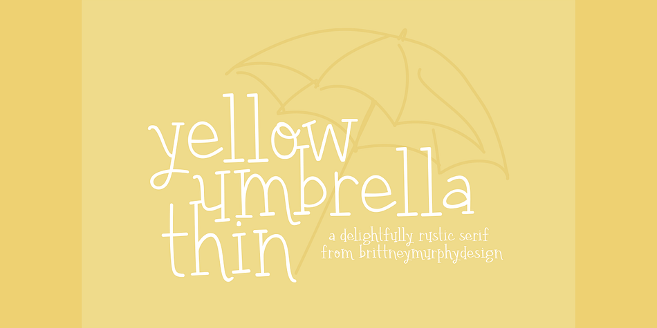 Yellow Umbrella Font