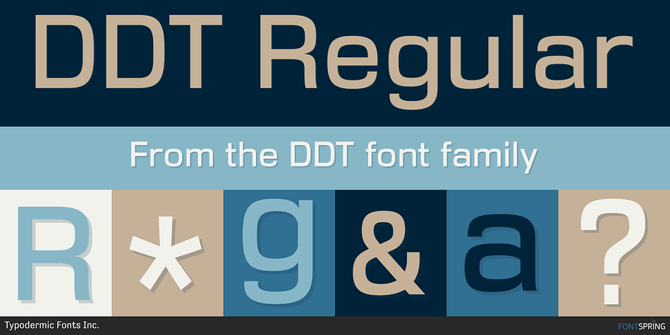 DDT Regular Font