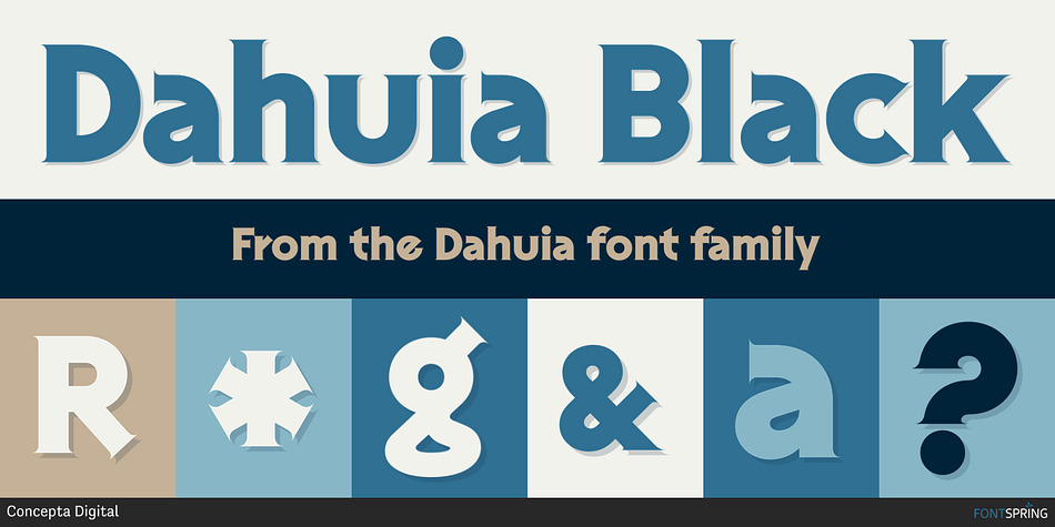 Dahuia Black Font