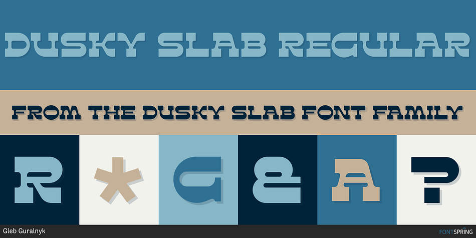 Dusky Slab Regular Font