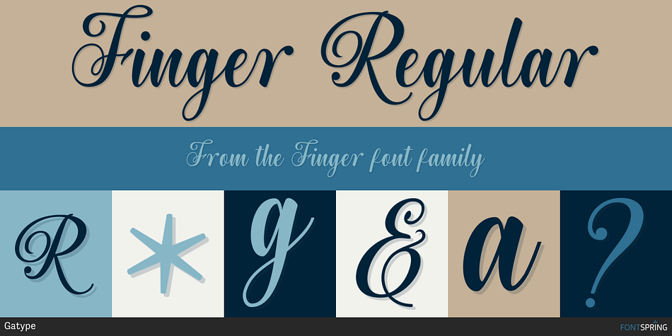 Finger Regular Font