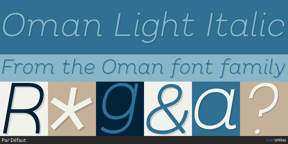 Oman Light Italic Font