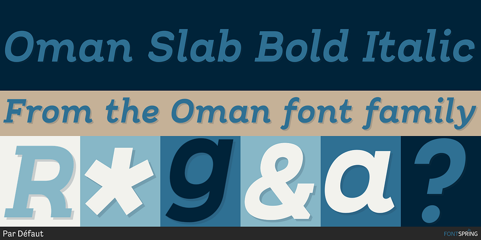 Oman Slab Bold Italic Font