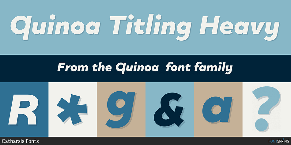 Quinoa Titling Heavy Font