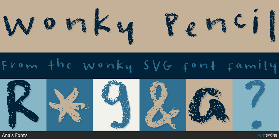 Wonky Pencil Font