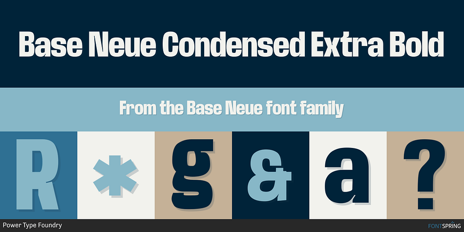 Base Neue Condensed Extra Bold Font