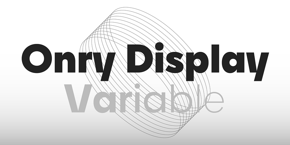 Onry Display Variable Font