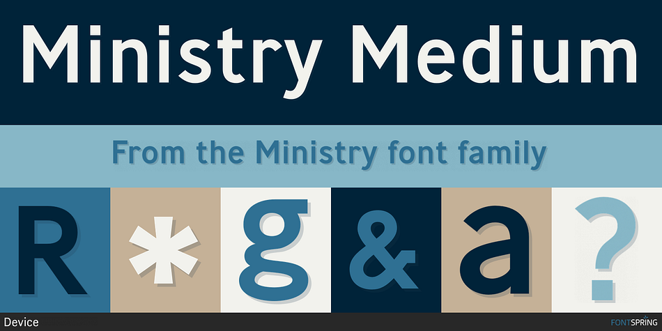 Ministry Medium Font