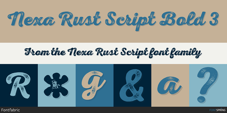 Nexa Rust Script Bold 3 Font