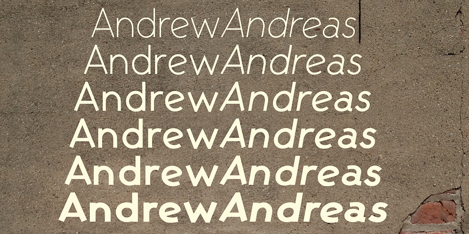 AndrewAndreas Font