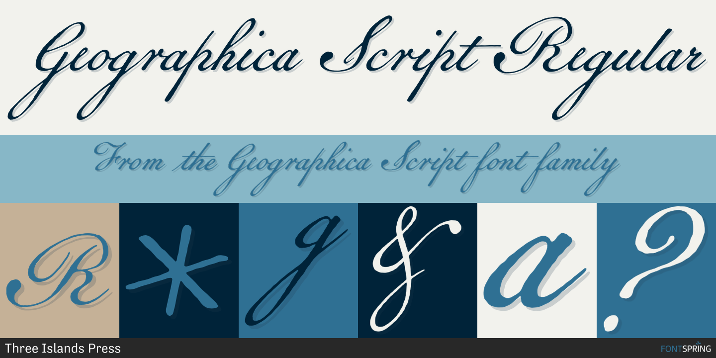 Fonts similar to Geographica Script