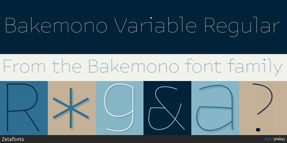 Bakemono Variable Regular Font