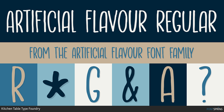 Artificial Flavour Regular Font