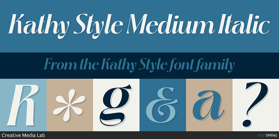 Kathy Style Medium Italic Font