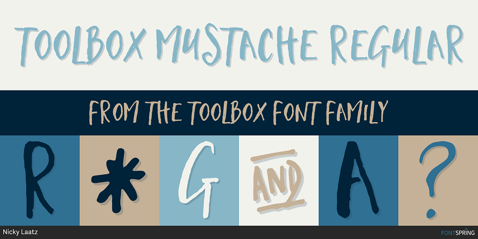 Toolbox Mustache Regular Font
