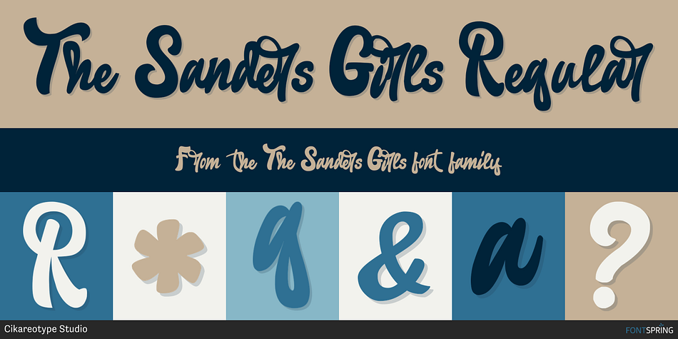The Sanders Girls Regular Font