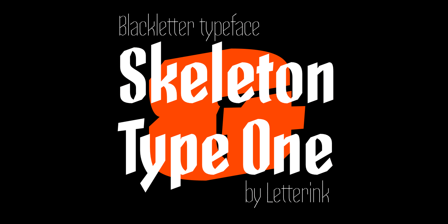 Skeleton Type One Font