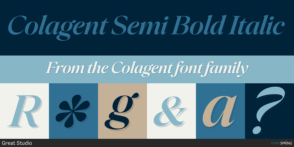 Colagent Semi Bold Italic Font