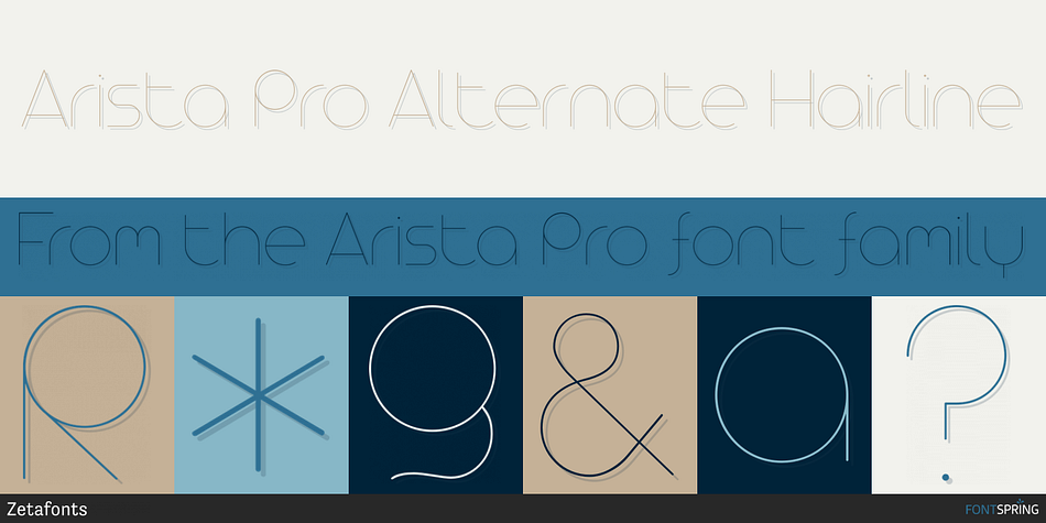 Arista Pro Alternate Font
