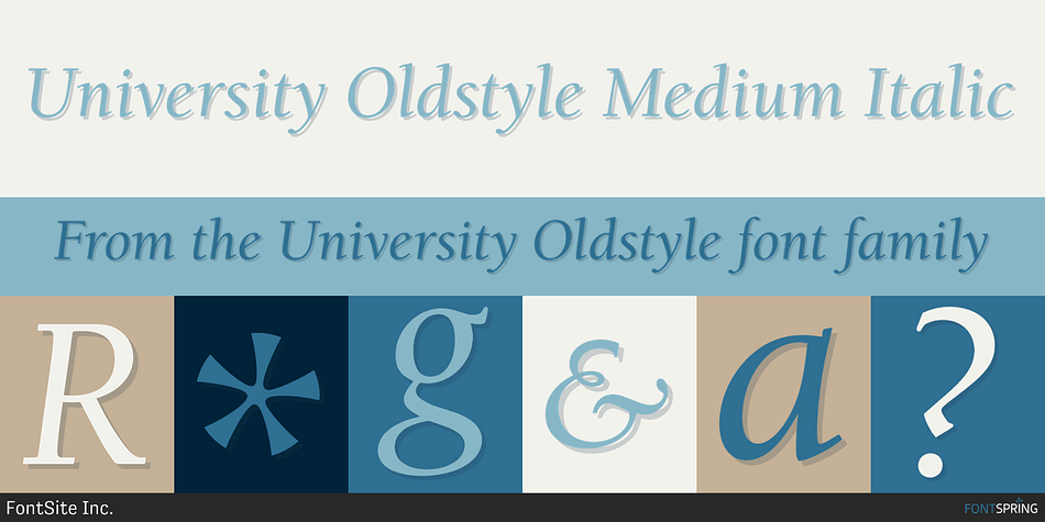 University Oldstyle Font