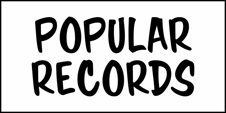 Popular Records JNL Font