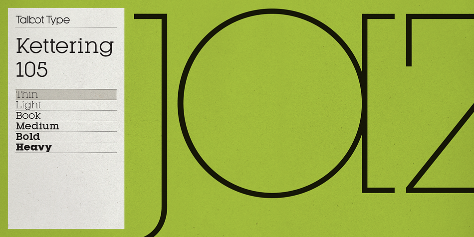 Kettering 105 Font