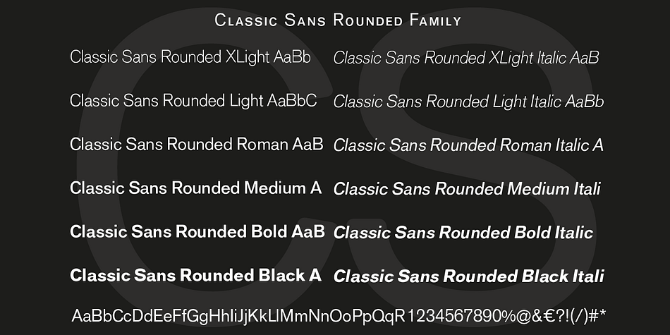 Classic Sans Rounded Font