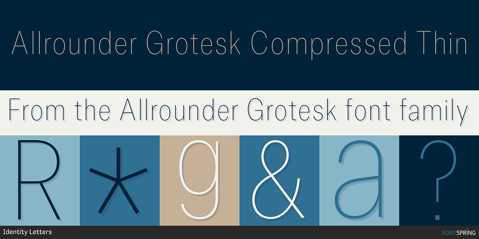 Allrounder Grotesk Compressed Thin Font